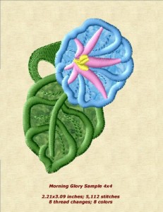 Morning Glory Applique | Machine Embroidery Designs By Sew Swell