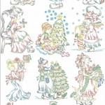 Yuletide Girls of Yesteryear | Machine Embroidery Designs By Sew Swell