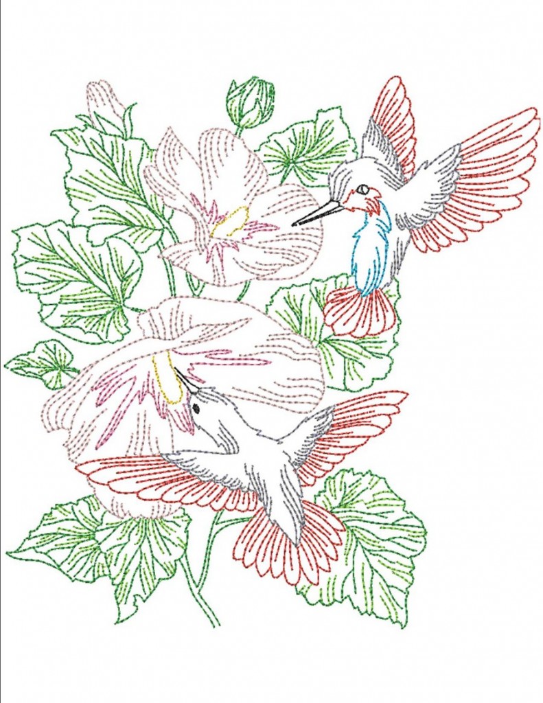 Easy Hummingbird Blocks | Machine Embroidery Designs By Sew Swell