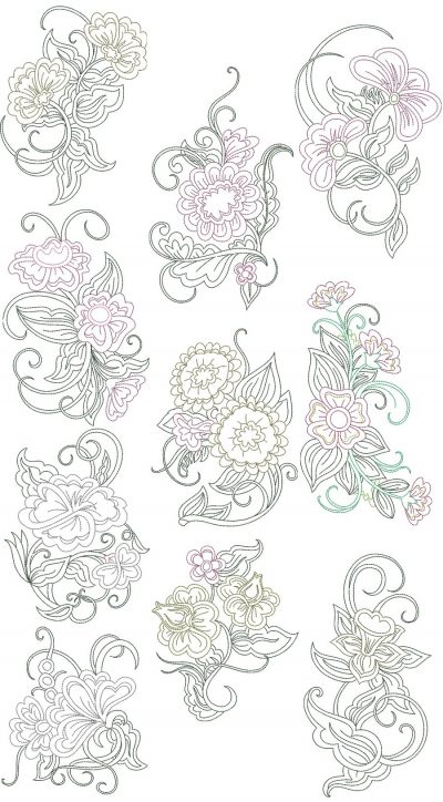 Fanciful Garden Iii Collection Machine Embroidery Designs By Sew Swell