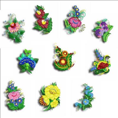 Fanciful Garden Collection I, II, III | Machine Embroidery Designs By ...