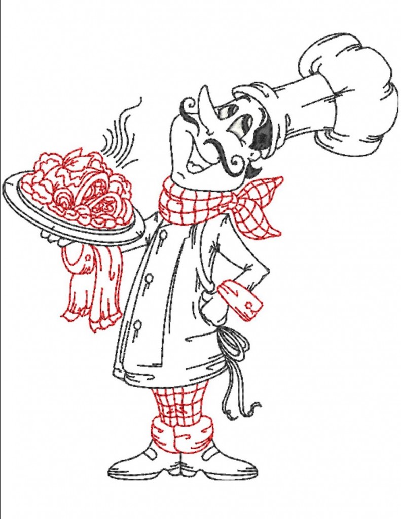 French Chefs Designs | Machine Embroidery Designs By Sew Swell