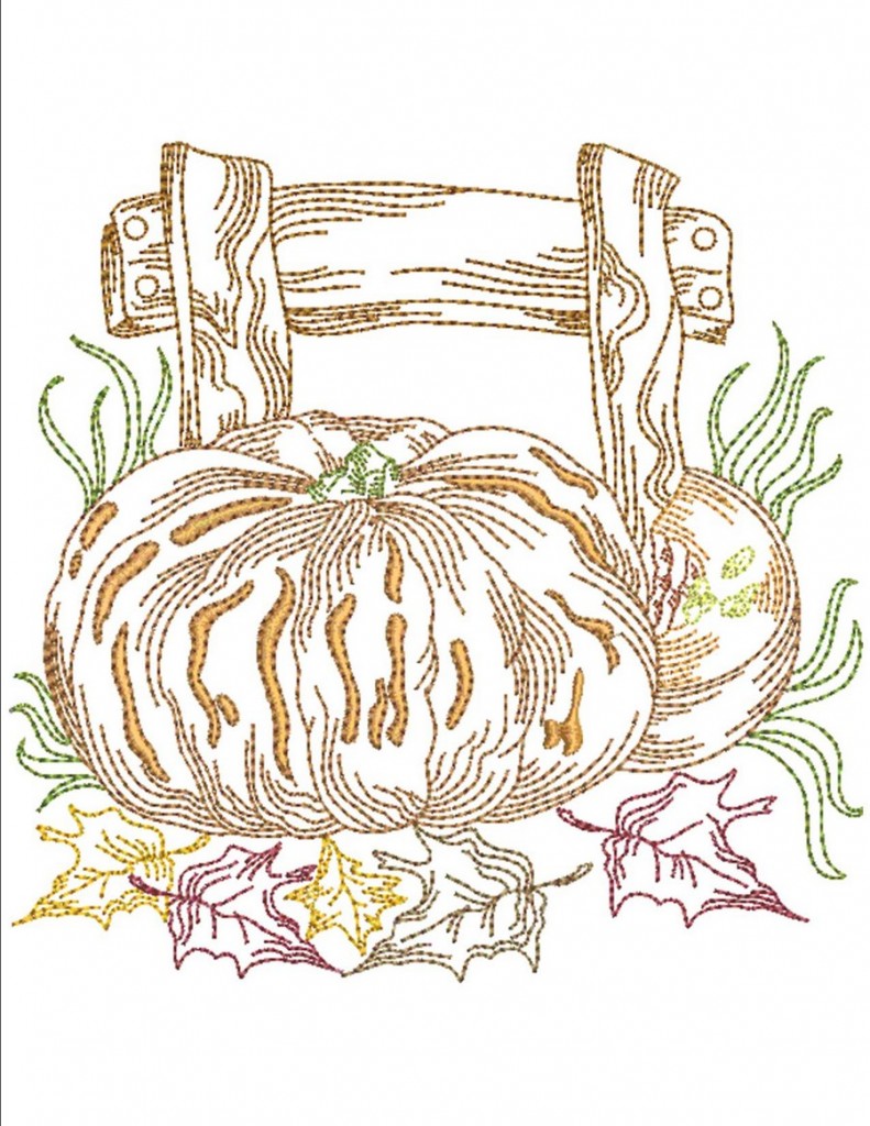 Harvest in Autumn | Machine Embroidery Designs By Sew Swell