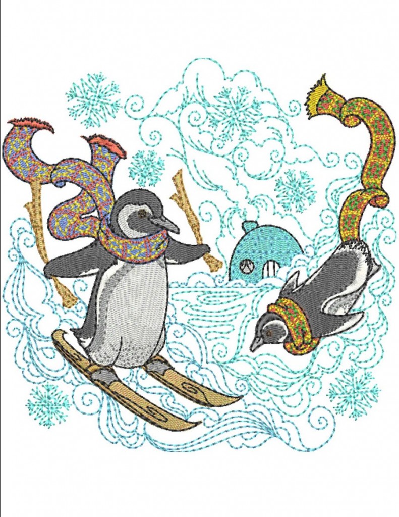 Let It Snow Friends | Machine Embroidery Designs By Sew Swell