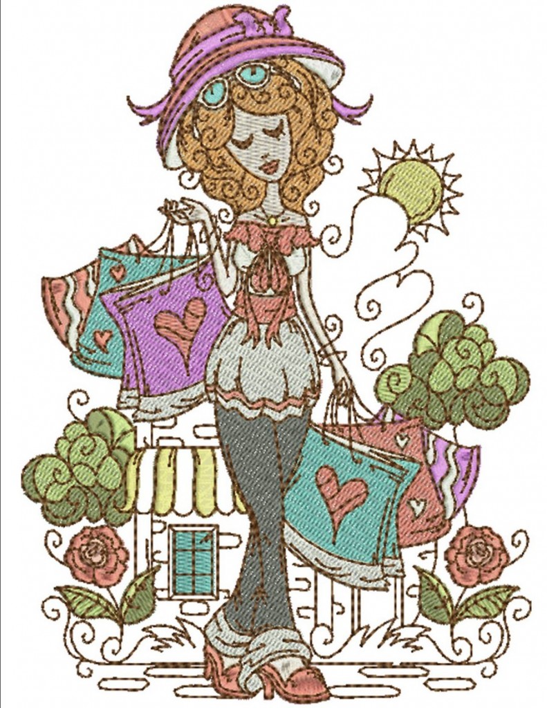 Love Shopping Collection | Machine Embroidery Designs By Sew Swell