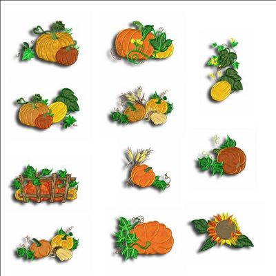 Pumpkin Patch Collection | Machine Embroidery Designs By Sew Swell