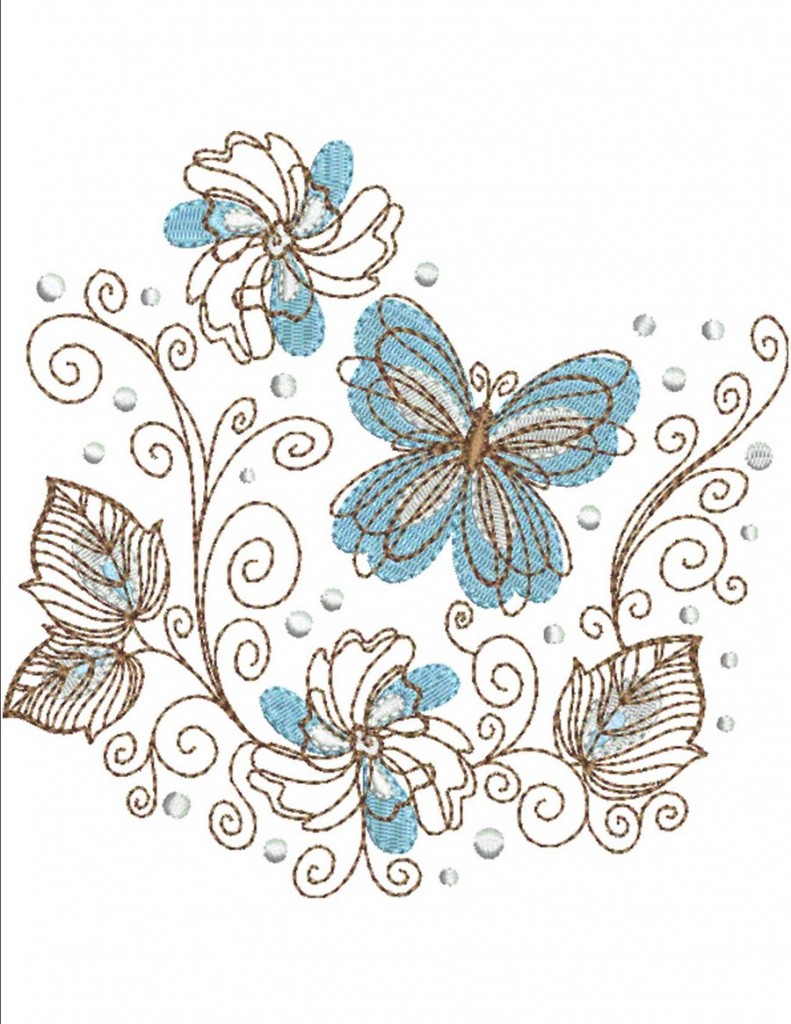 Floral Swirl Fun Collection | Machine Embroidery Designs By Sew Swell