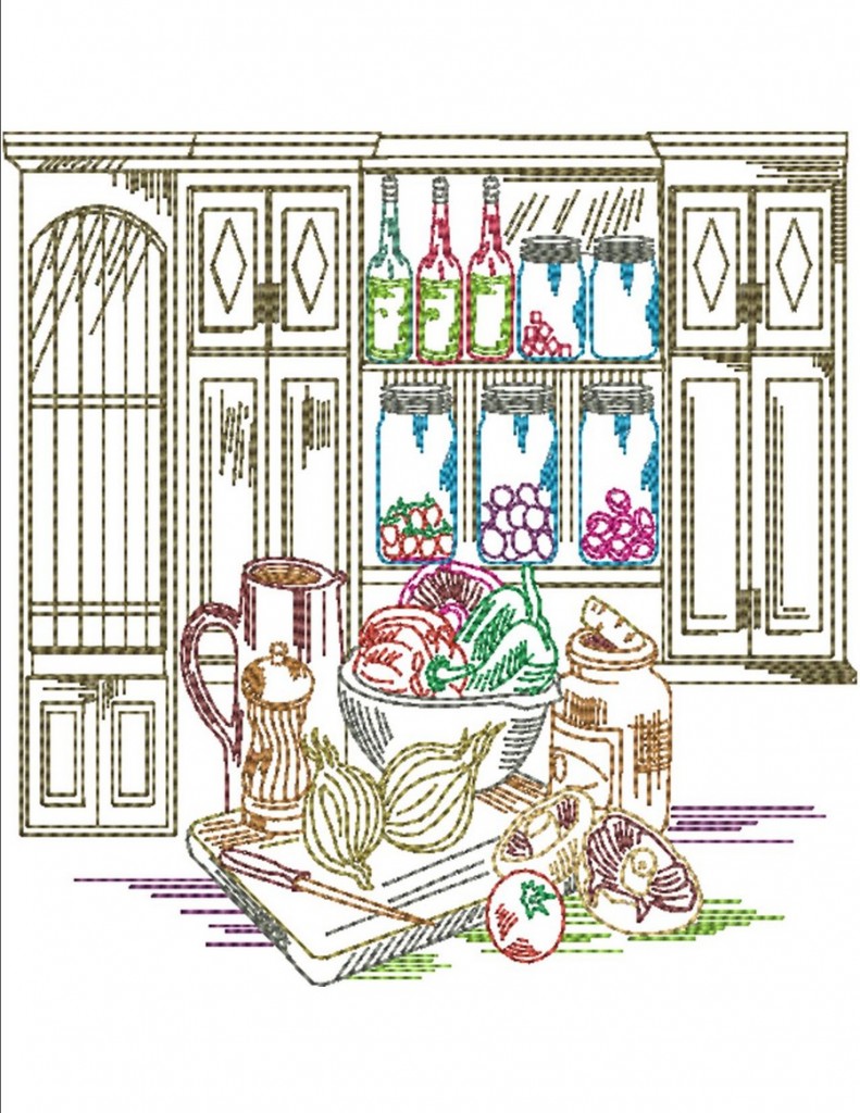 Retro Kitchen Collection | Machine Embroidery Designs By Sew Swell