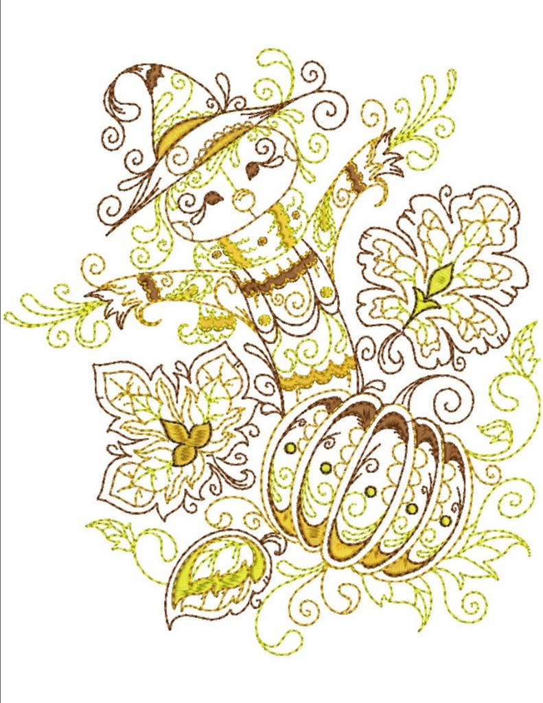 Scarecrow Swirls Designs | Machine Embroidery Designs By Sew Swell