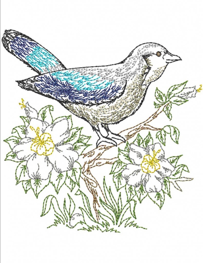 Spring Bird Portraits | Machine Embroidery Designs By Sew Swell