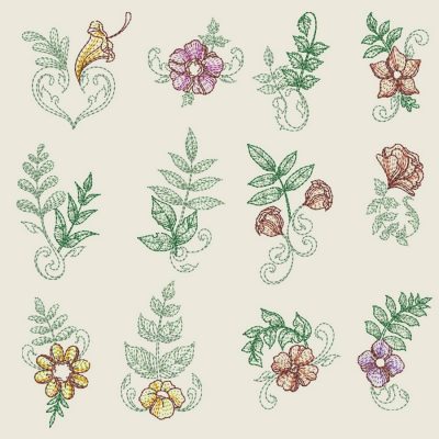 Cherished Ferns Collection | Machine Embroidery Designs By Sew Swell
