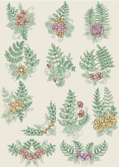 Cherished Ferns Collection | Machine Embroidery Designs By Sew Swell