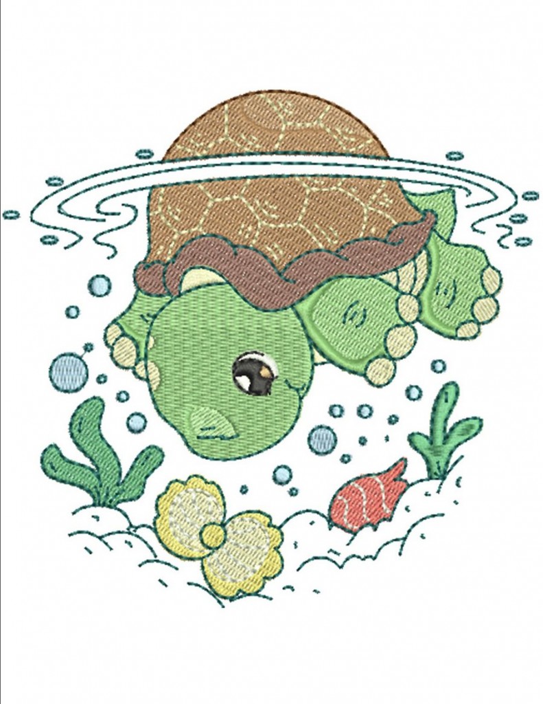 Precious Turtles | Machine Embroidery Designs By Sew Swell