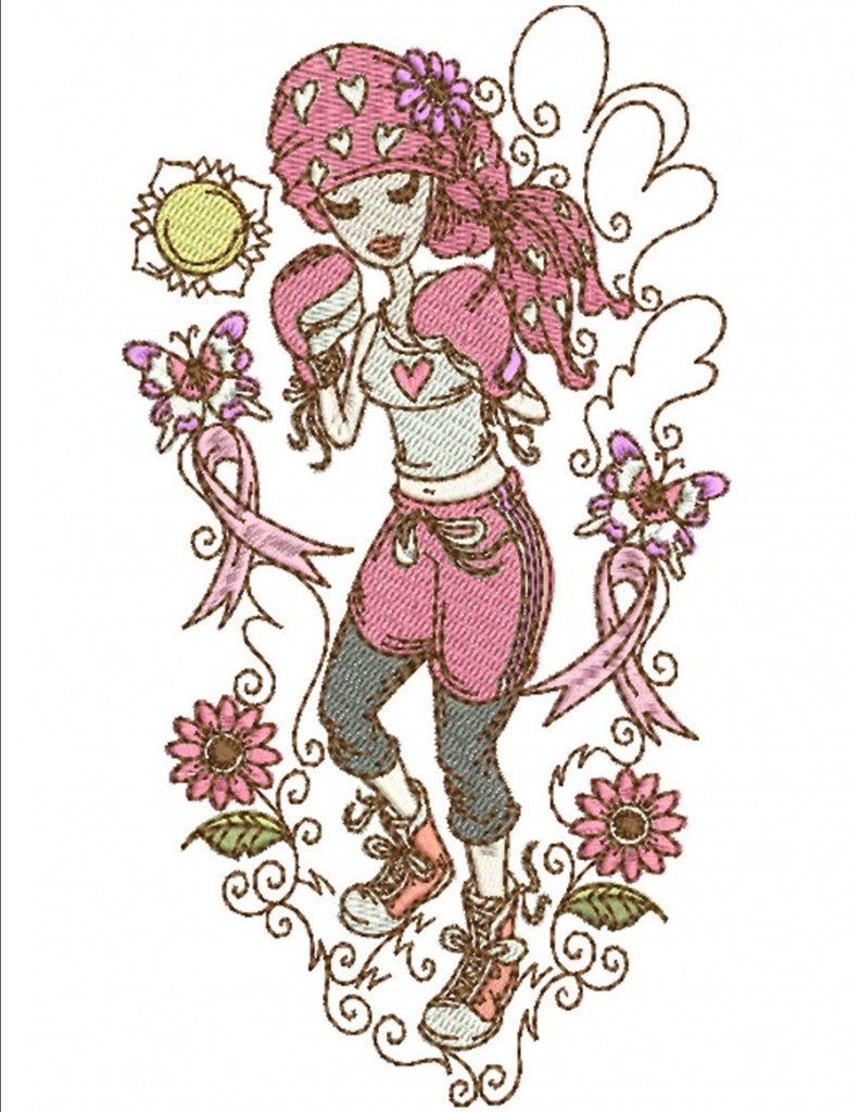 Fight Like a Girl | Machine Embroidery Designs By Sew Swell