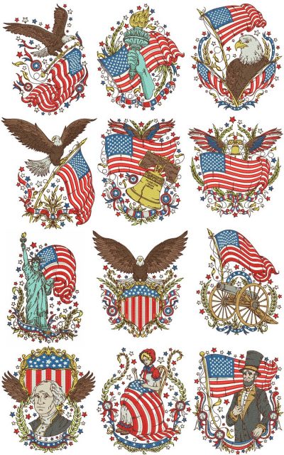 Vintage Americana | Machine Embroidery Designs By Sew Swell