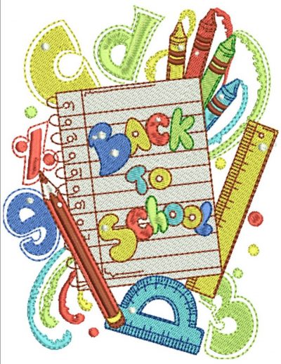 Back To School | Machine Embroidery Designs By Sew Swell