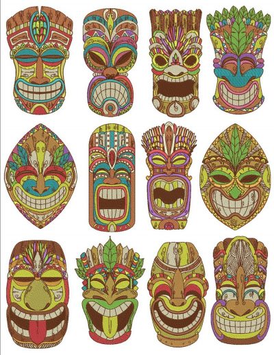 Tiki Time | Machine Embroidery Designs By Sew Swell