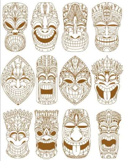 Tiki Time | Machine Embroidery Designs By Sew Swell