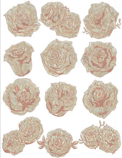 Vintage Rose | Machine Embroidery Designs By Sew Swell