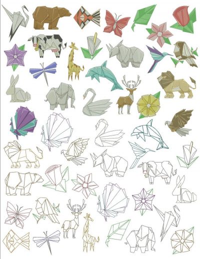 Origami | Machine Embroidery Designs By Sew Swell