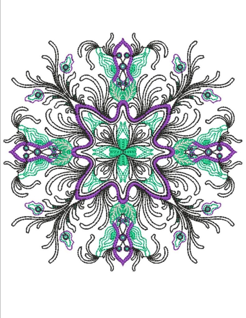 Rippling Aqua Blocks | Machine Embroidery Designs By Sew Swell