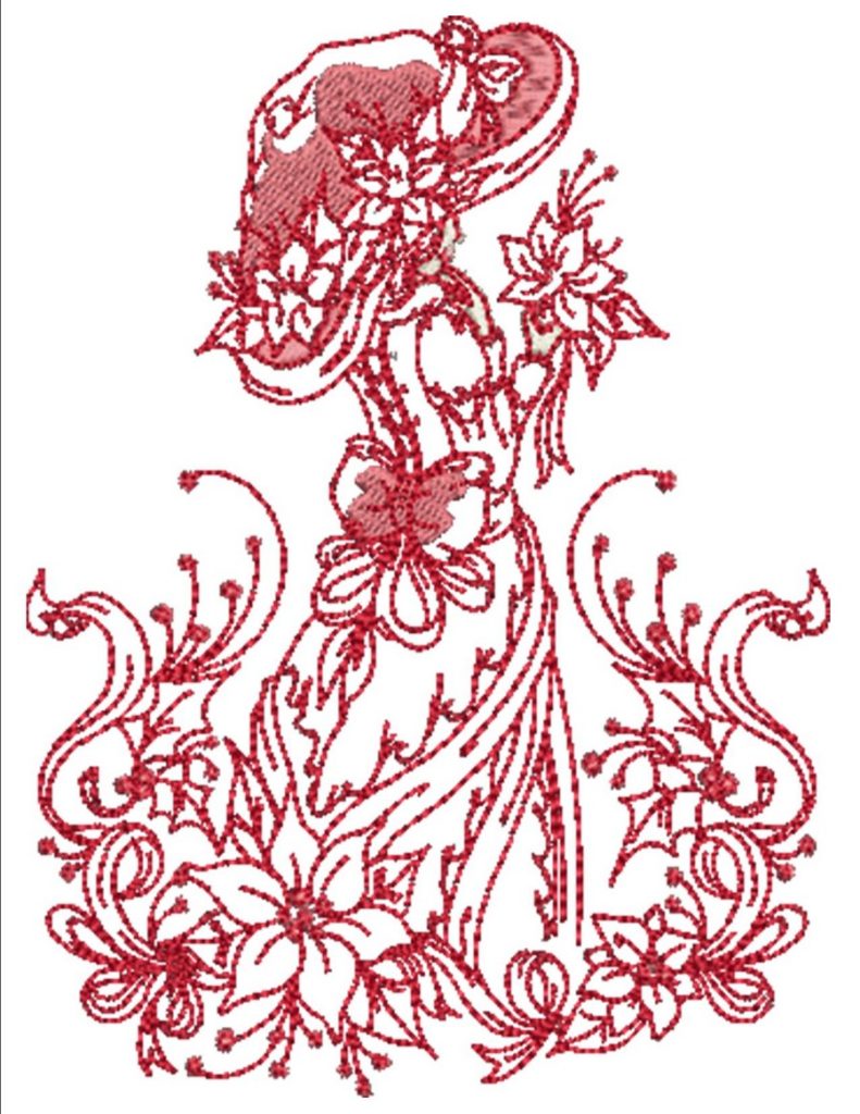 Victorian Christmas Ladies | Machine Embroidery Designs By Sew Swell