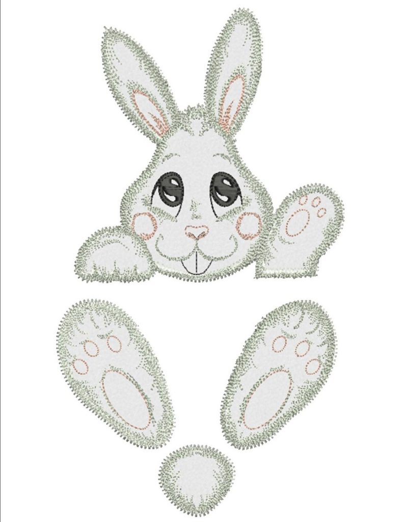 Pocket Pal Bunny | Machine Embroidery Designs By Sew Swell