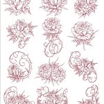 Classic Rose Redwork | Machine Embroidery Designs By Sew Swell