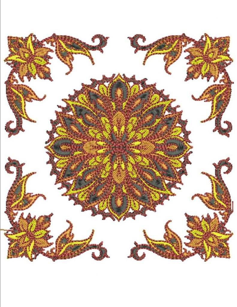 Flaming Flowers | Machine Embroidery Designs By Sew Swell