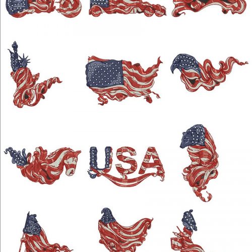 FREEDOM FLAGS | Machine Embroidery Designs By Sew Swell
