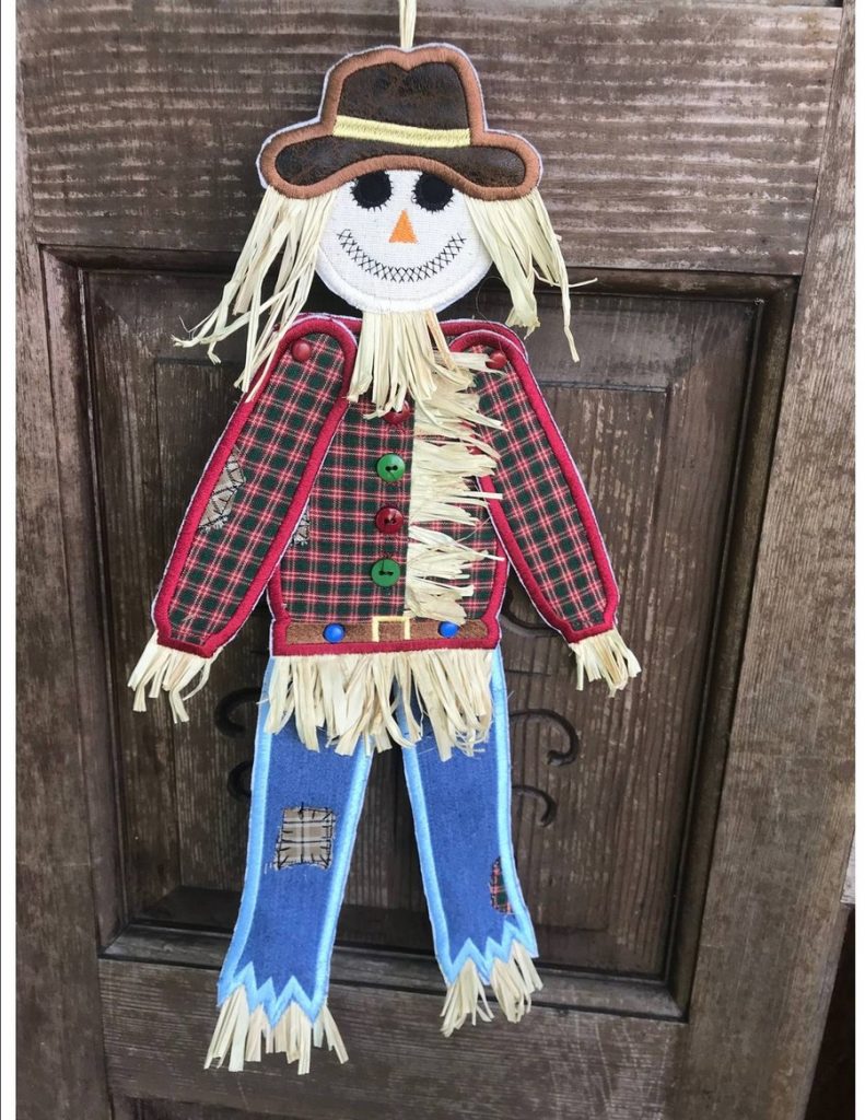 Scarecrow Character Hanger | Machine Embroidery Designs By Sew Swell