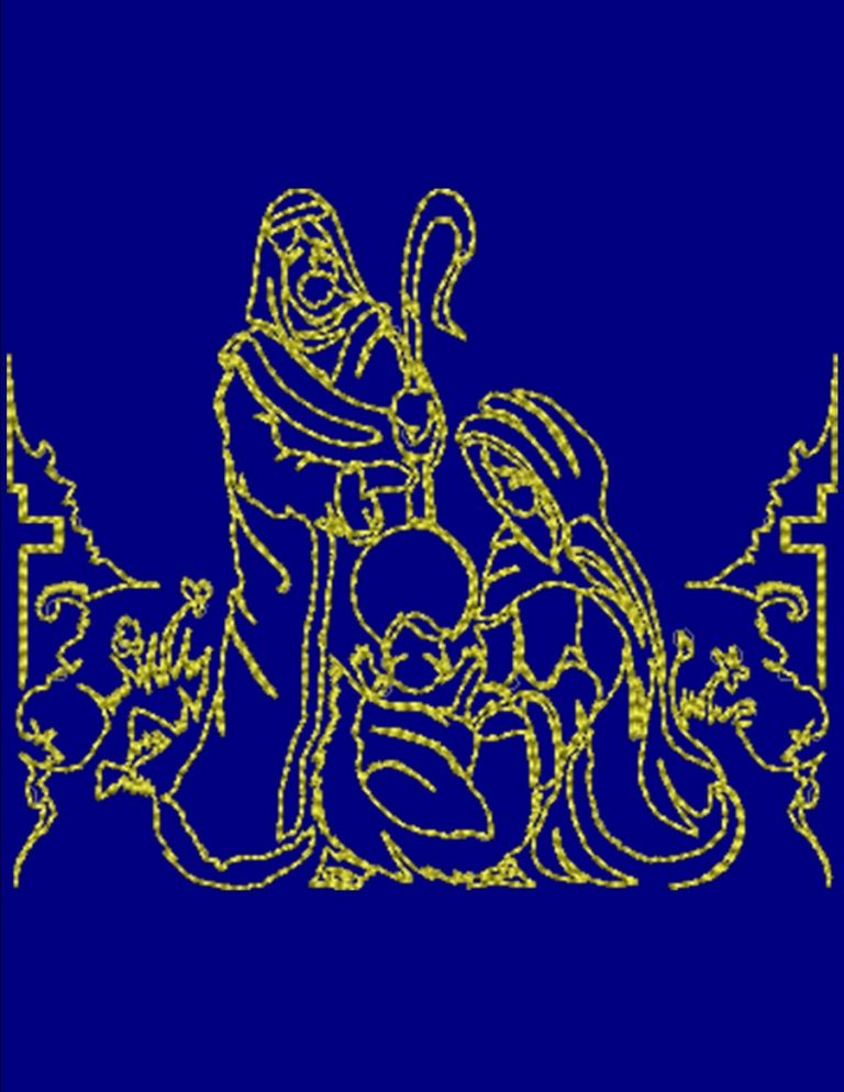 Nativity Continuous Line Embroidery | Machine Embroidery Designs By Sew ...