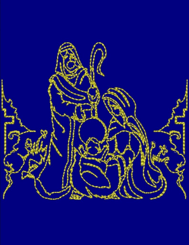 Nativity Continuous Line Embroidery | Machine Embroidery Designs By Sew ...