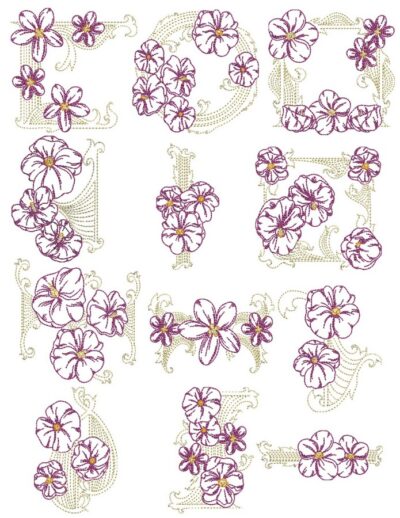 Violet Blocks | Machine Embroidery Designs By Sew Swell