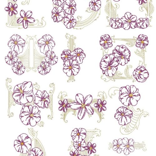 Violet Blocks | Machine Embroidery Designs By Sew Swell